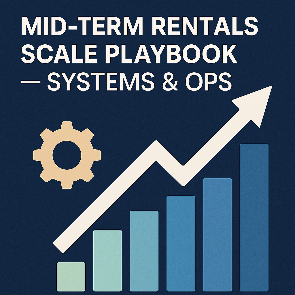 Mid-Term Rentals Scale Playbook — Systems & Ops - MiniStays Blog