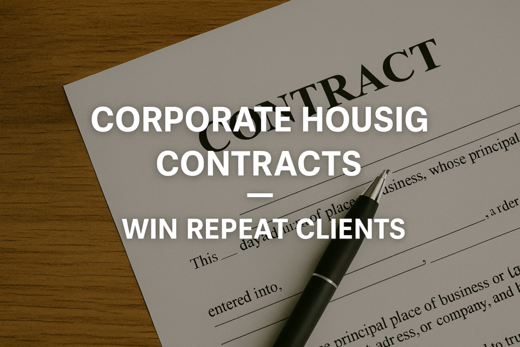 Corporate Housing Contracts — Win Repeat Clients - MiniStays Blog