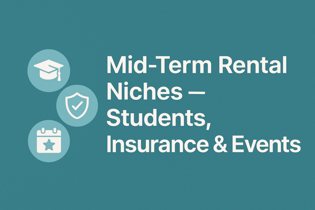 Mid-Term Rental Niches — Students, Insurance & Events - MiniStays Blog